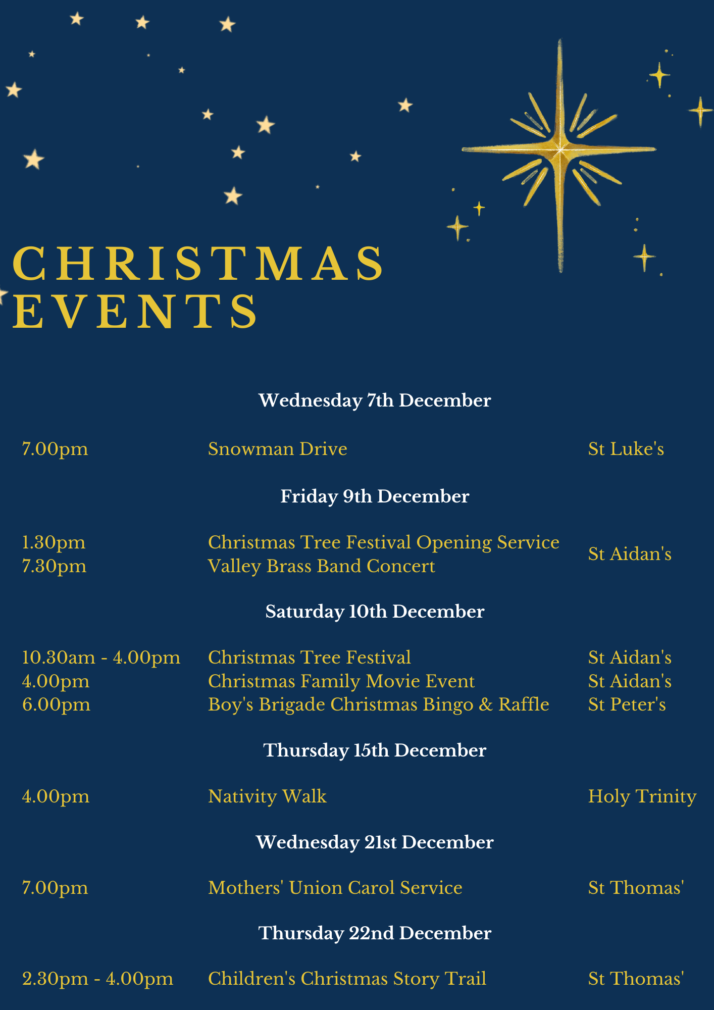Wigan South December Services and Events - St. Thomas' and St. Luke's ...